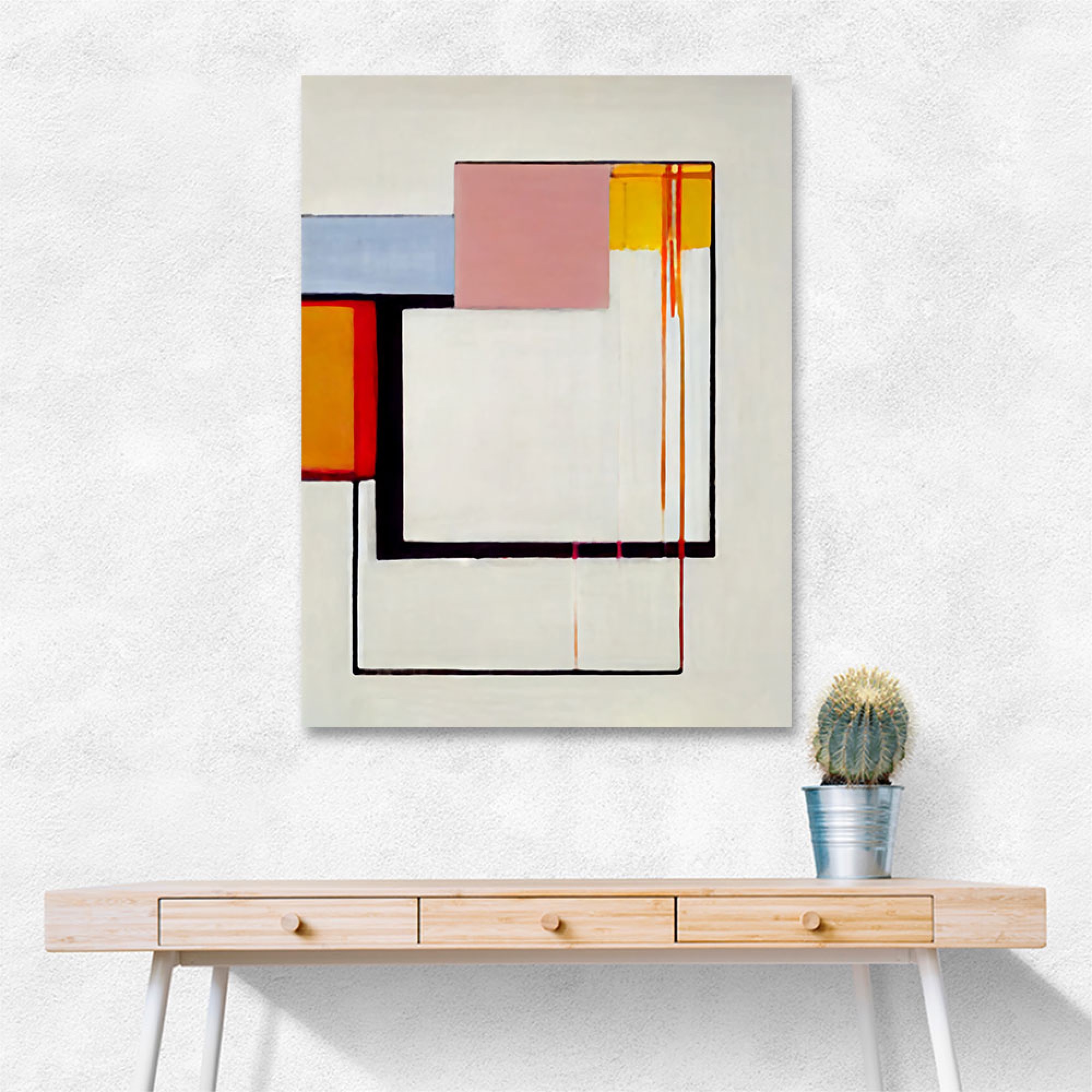 Geometric Abstract Shapes 5 Wall Art