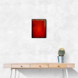 Red Abstract Square In Rothko Style Wall Art