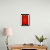 Red Abstract Square In Rothko Style Wall Art