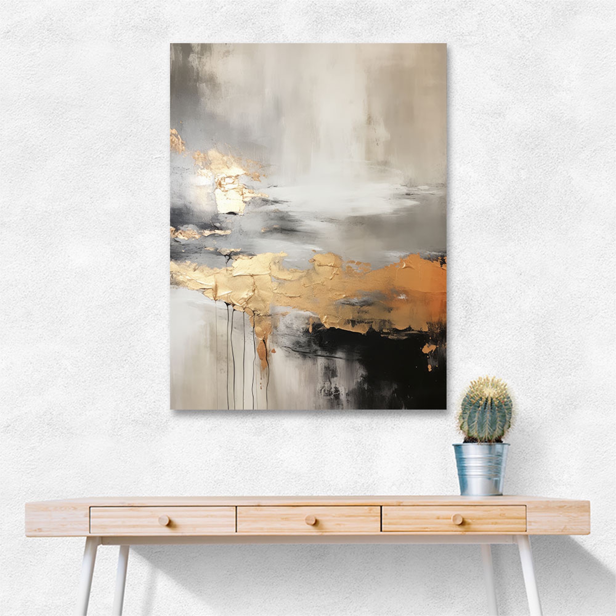 Gold Abstract Wall Art