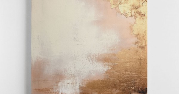 Rose Gold Abstract 1 Wall Art