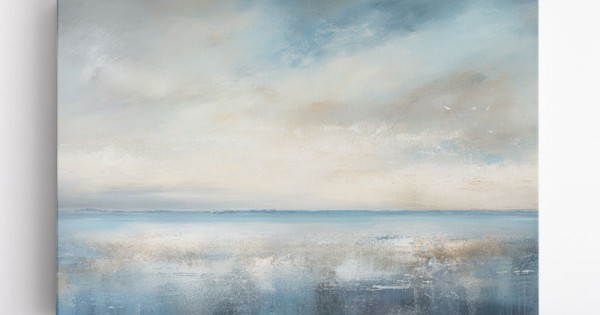 Seascape Blue Abstract Wall Art