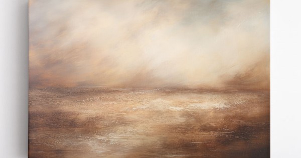 Seascape Brown Abstract Wall Art