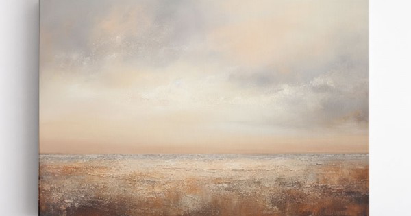 Seascape Brown Abstract 1 Wall Art