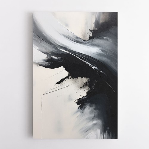 Black Stroke Abstract 14 Wall Art