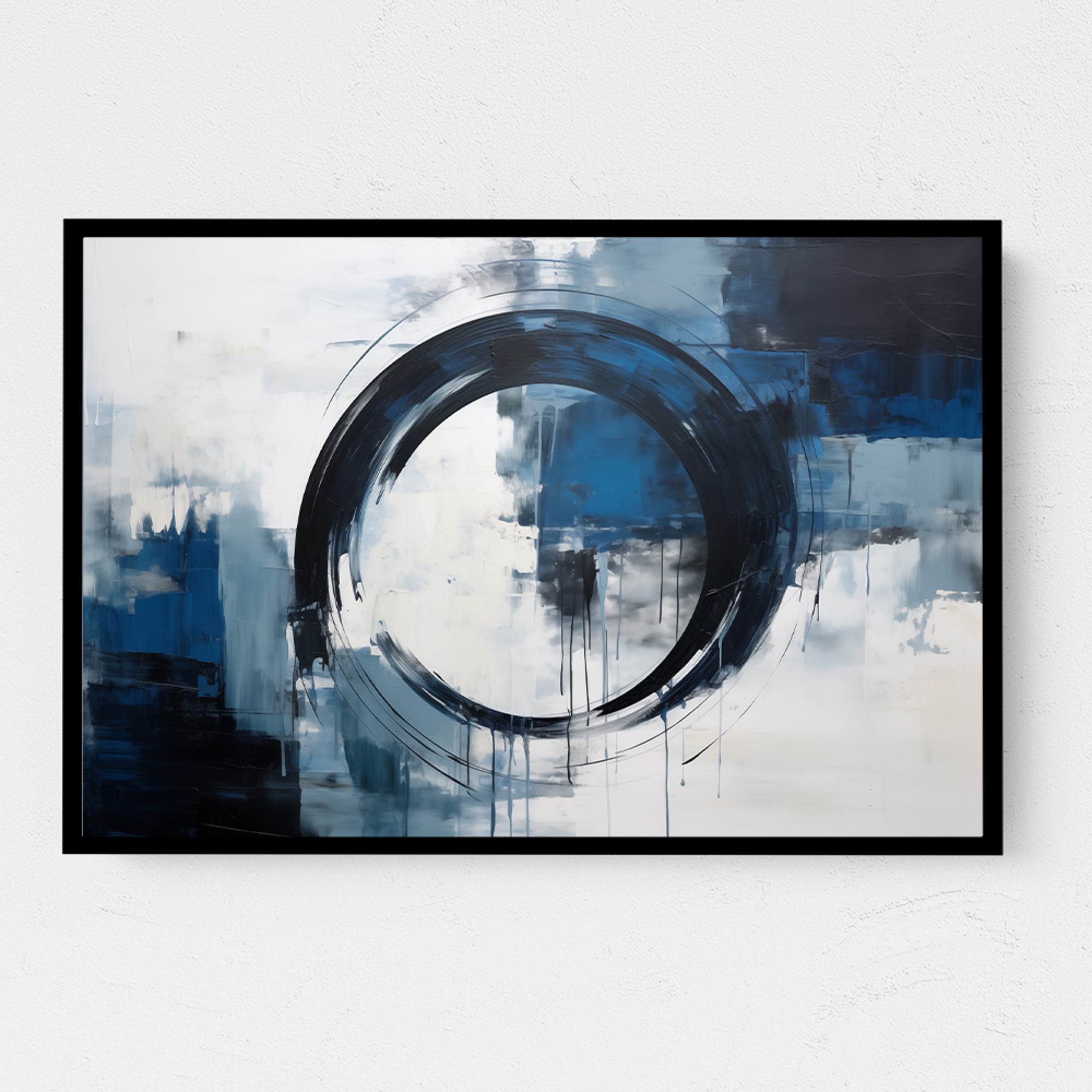 Blue Circle 7 Abstract Wall Art