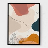 Minimalist Boho Shapes Pastel 3 Wall Art