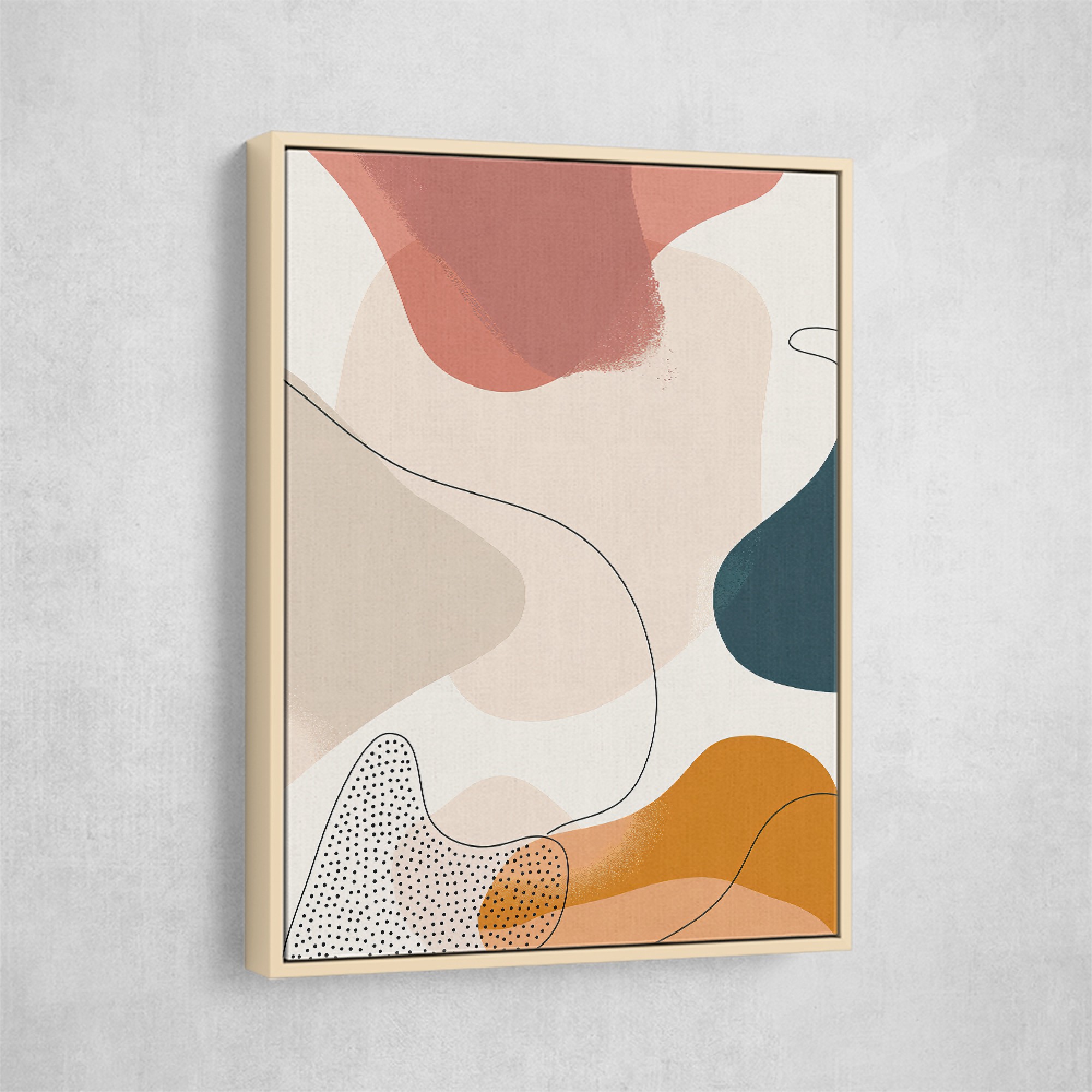 Minimalist Boho Shapes Pastel 3 Wall Art