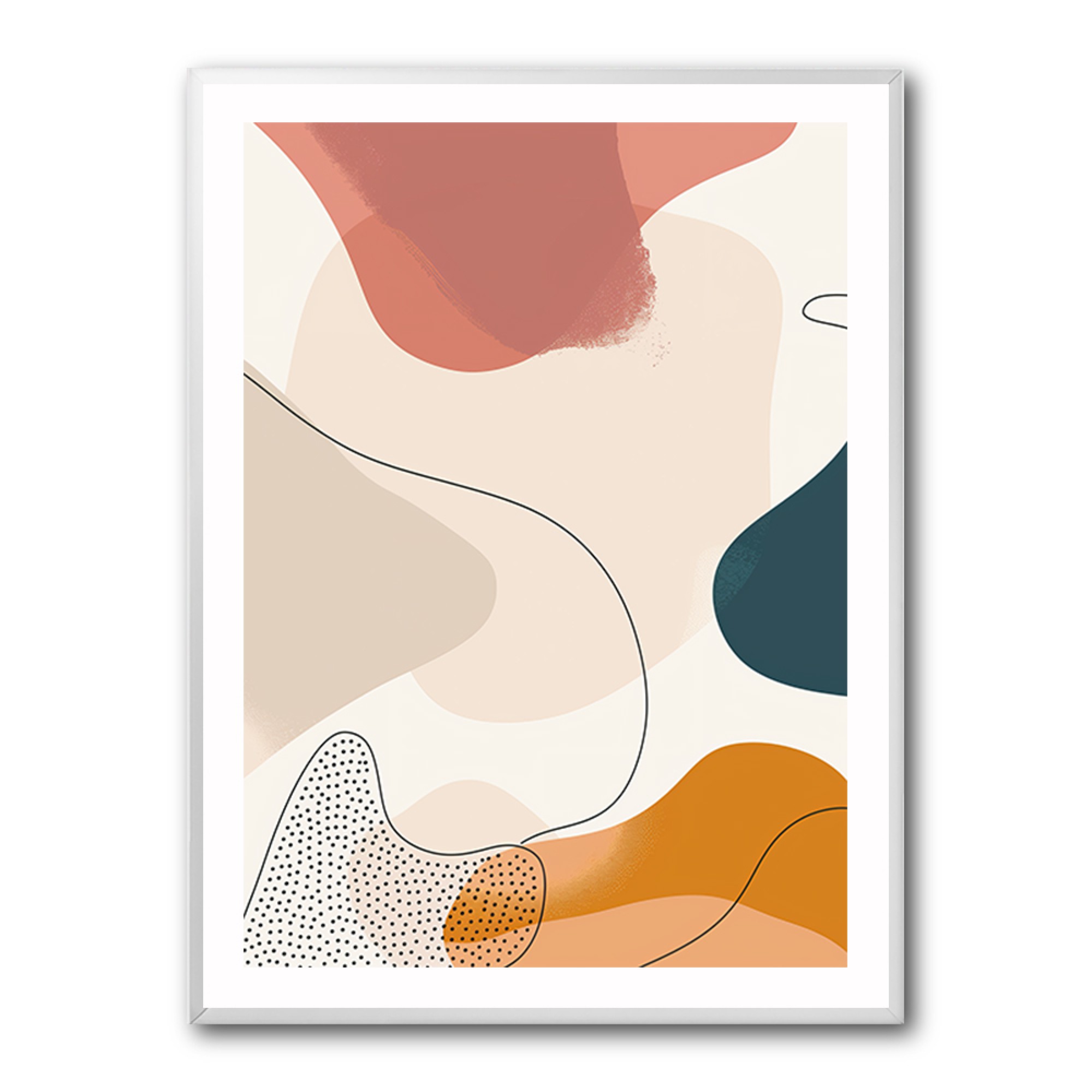 Minimalist Boho Shapes Pastel 3 Wall Art