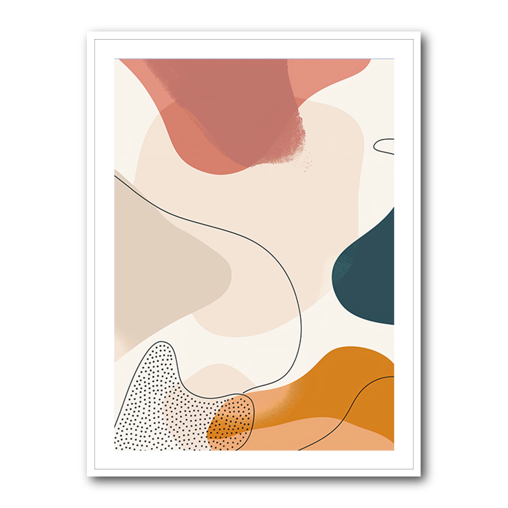 Minimalist Boho Shapes Pastel 3 Wall Art