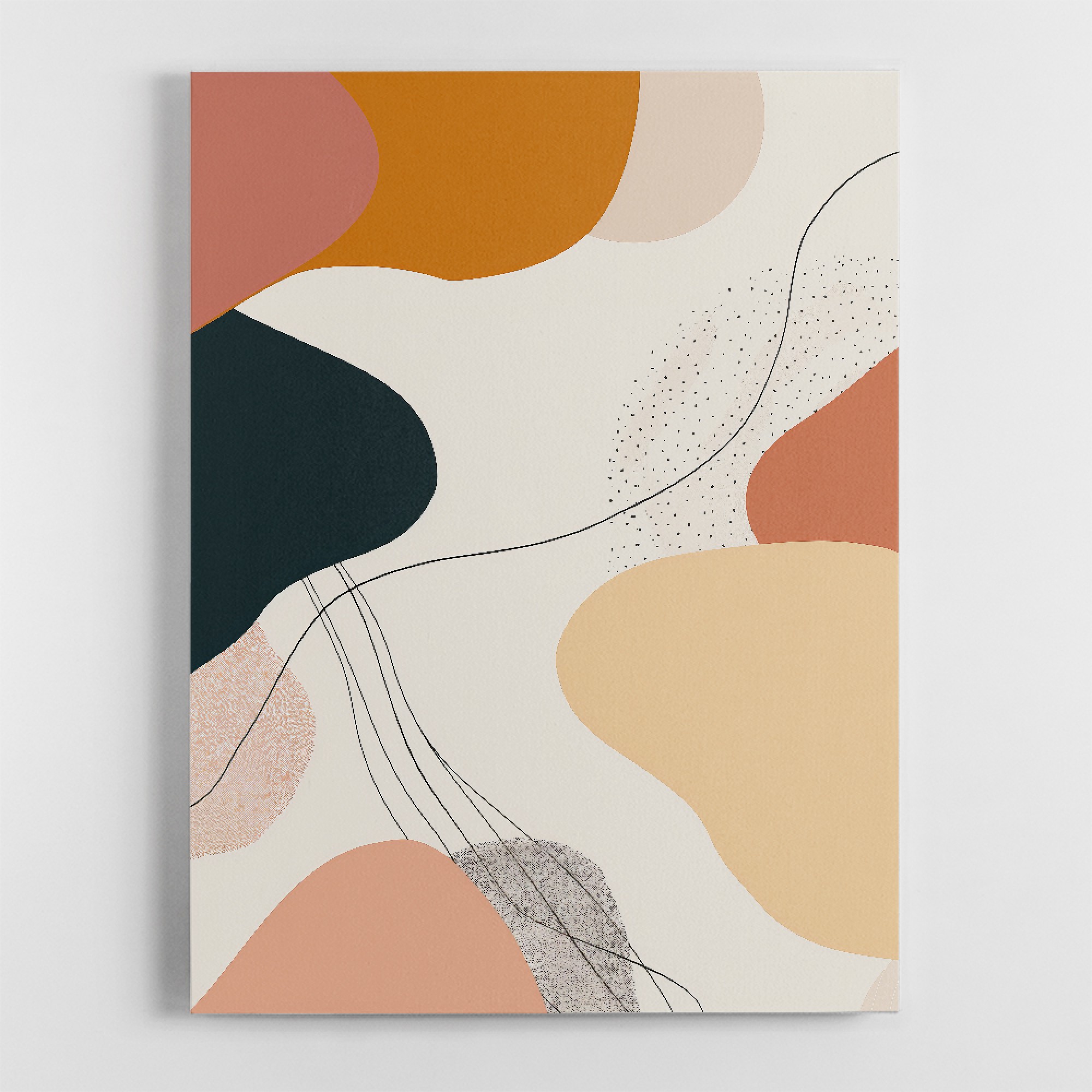 Minimalist Boho Shapes Pastel 3 Wall Art