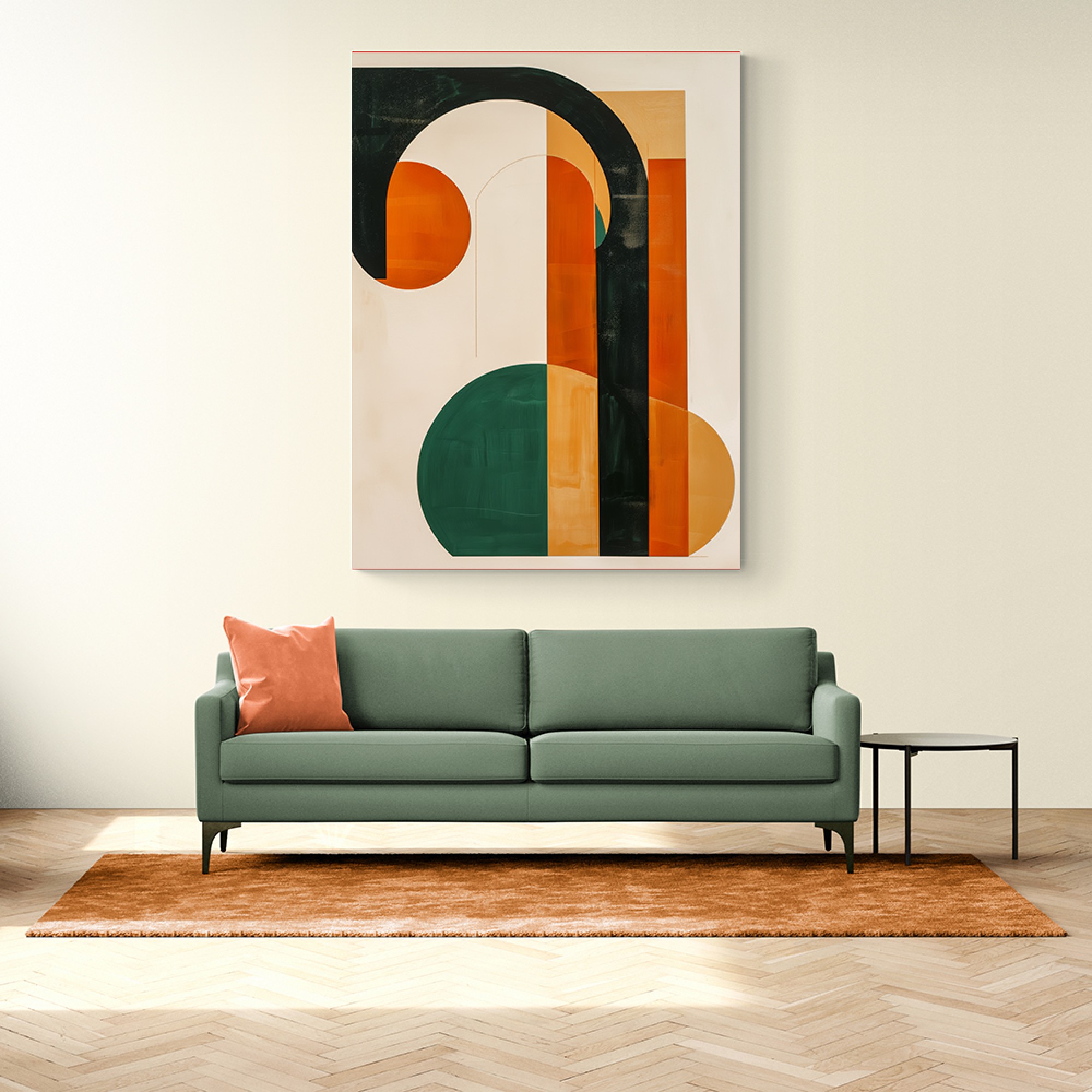 Minimalist Vintage Geometric Shapes Wall Art