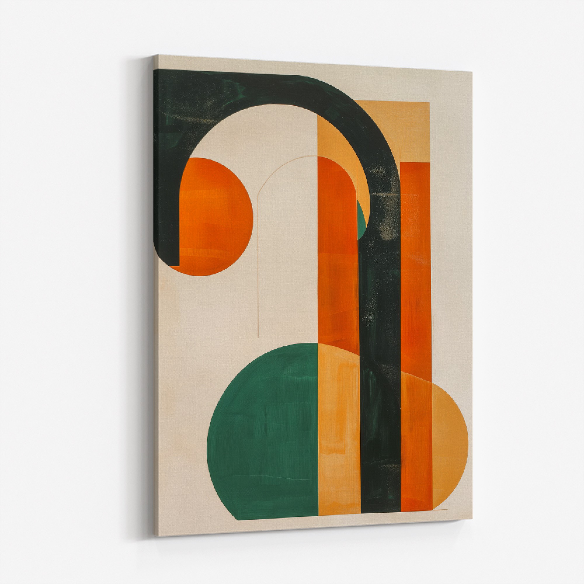 Minimalist Vintage Geometric Shapes Wall Art