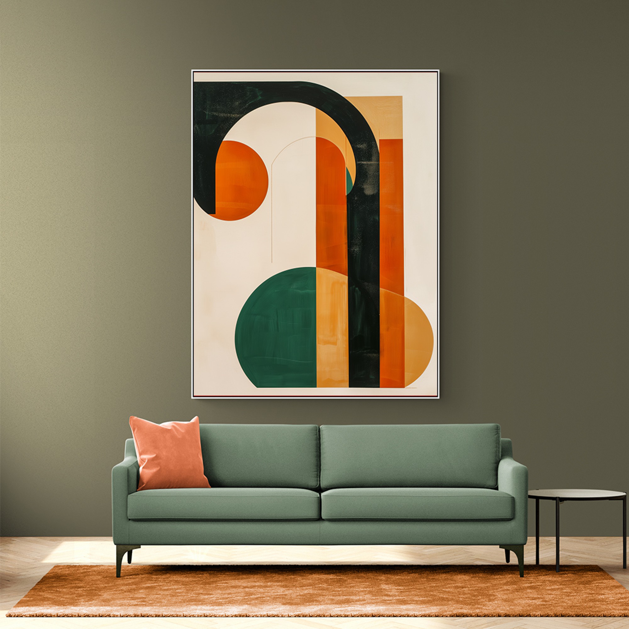 Minimalist Vintage Geometric Shapes Wall Art