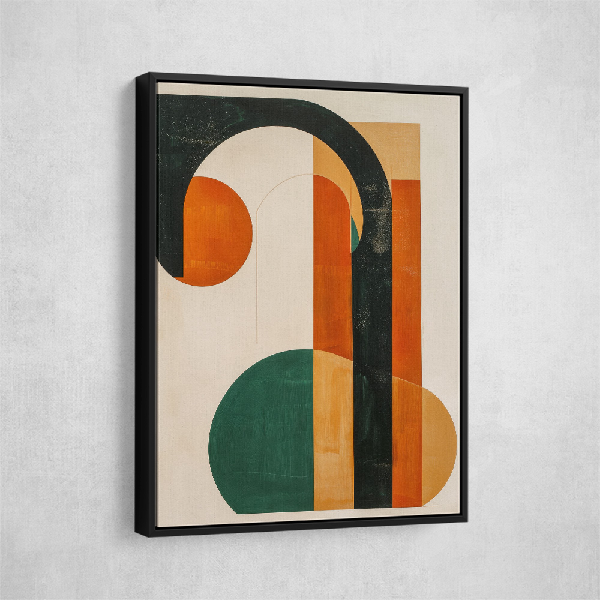 Minimalist Vintage Geometric Shapes Wall Art