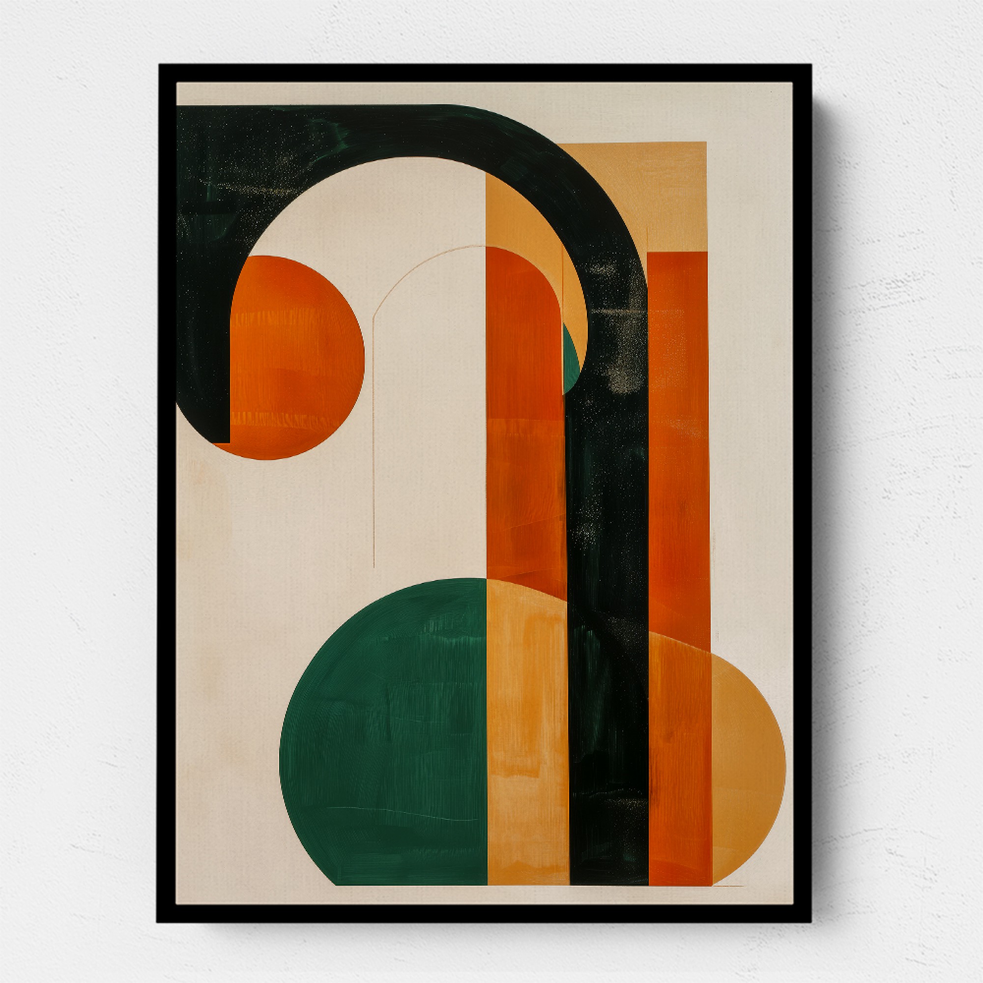 Minimalist Vintage Geometric Shapes Wall Art