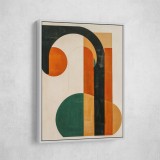 Minimalist Vintage Geometric Shapes Wall Art