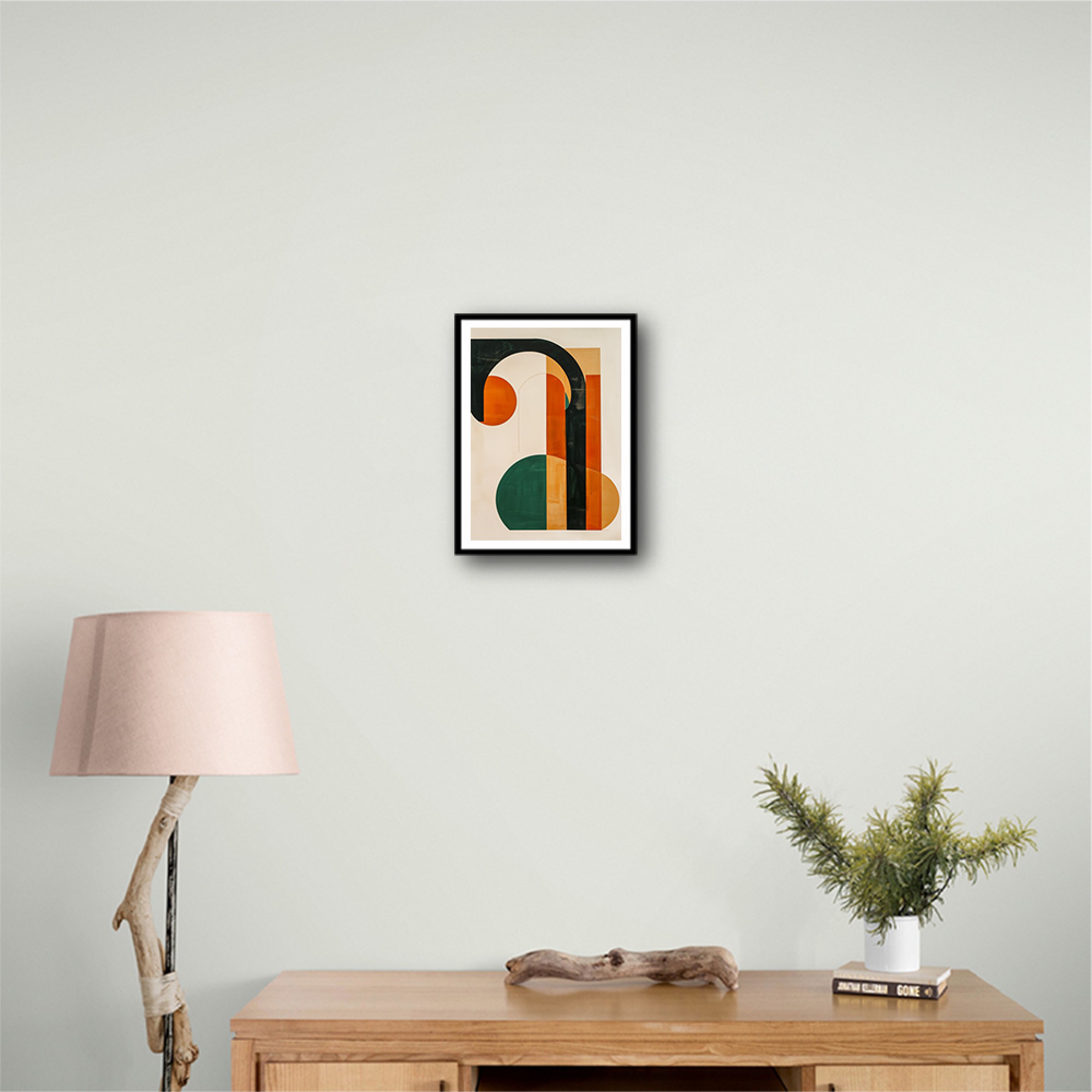 Minimalist Vintage Geometric Shapes Wall Art