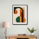 Minimalist Vintage Geometric Shapes Wall Art