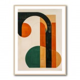 Minimalist Vintage Geometric Shapes Wall Art