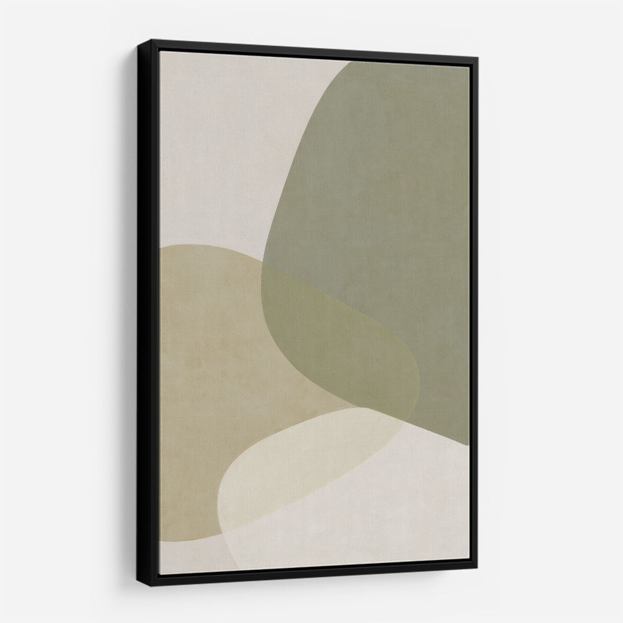 Minimalist Abstract Art Featuring Soft Pebble-Like 57 Wall Art