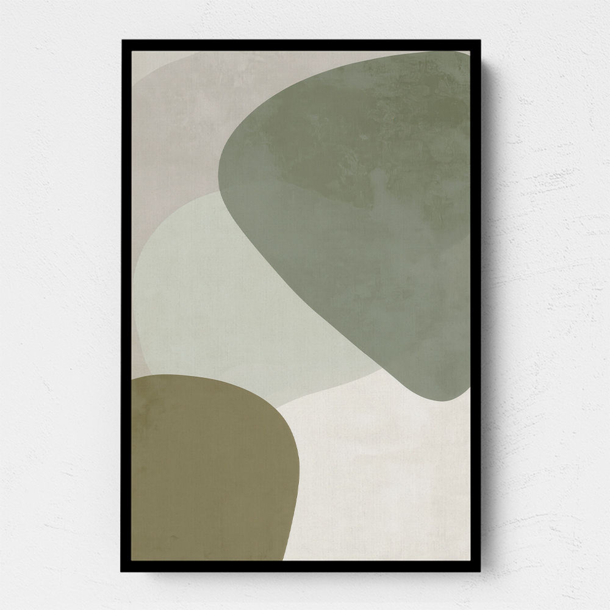 Minimalist Abstract Art Featuring Soft Pebble-Like 58 Wall Art