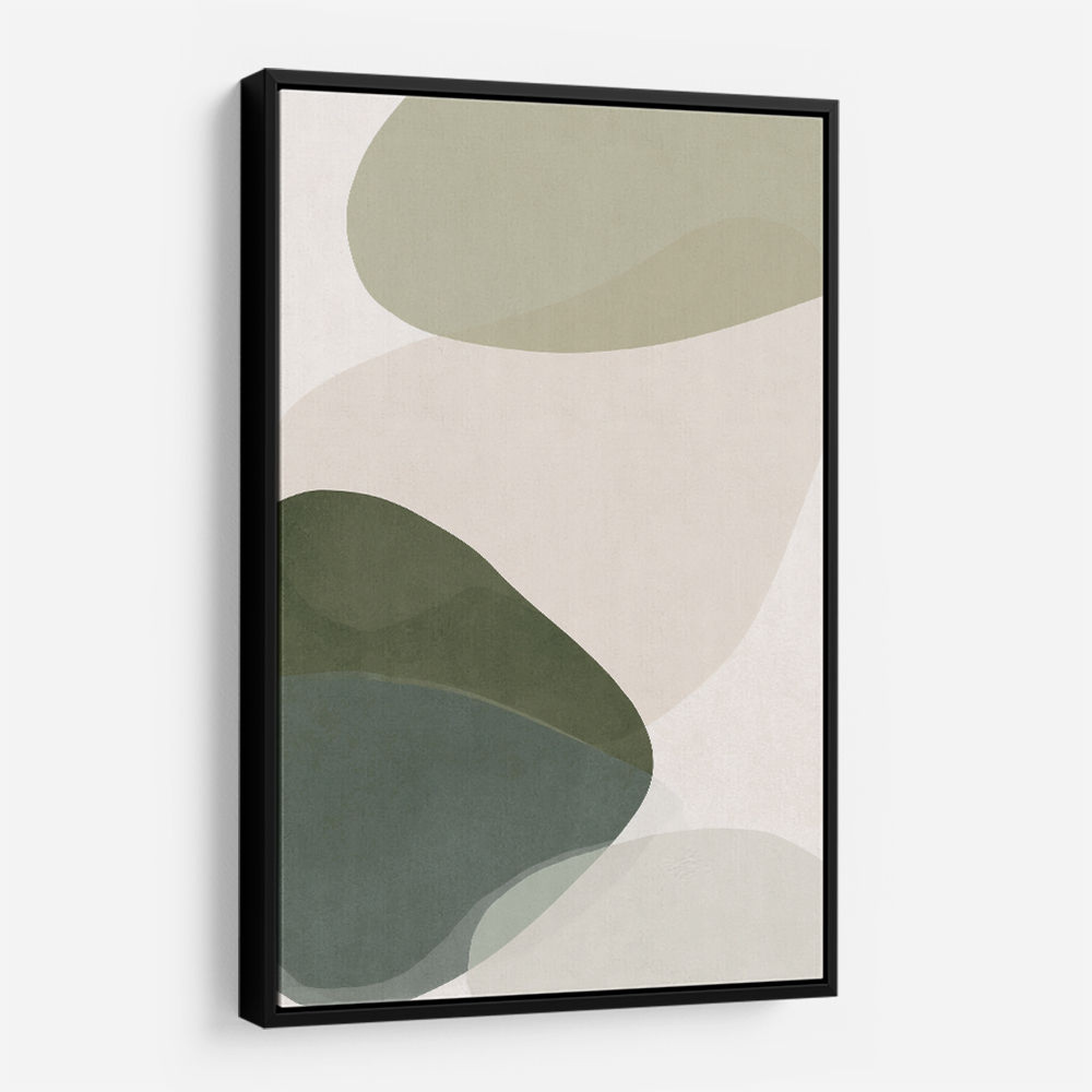 Minimalist Abstract Art Featuring Soft Pebble-Like 59 Wall Art