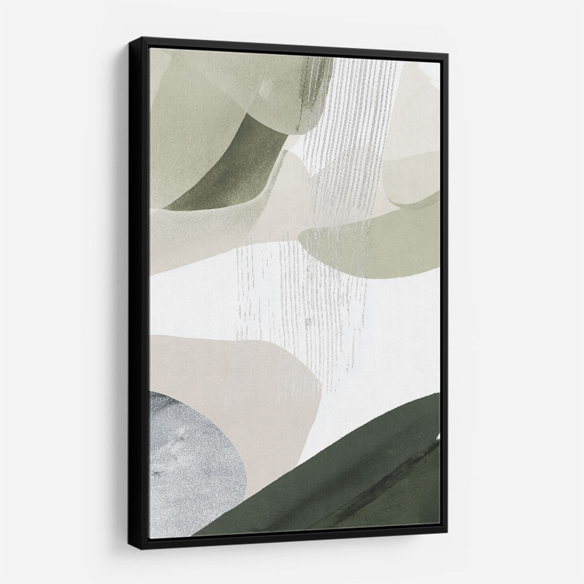 Minimalist Abstract Collage With Overlapping Organic Shapes 24 – Modern ...