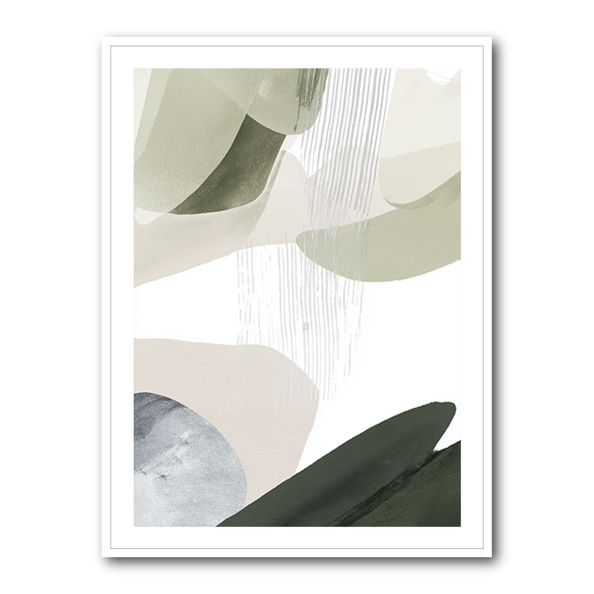 Minimalist Abstract Collage With Overlapping Organic Shapes 24 – Modern ...