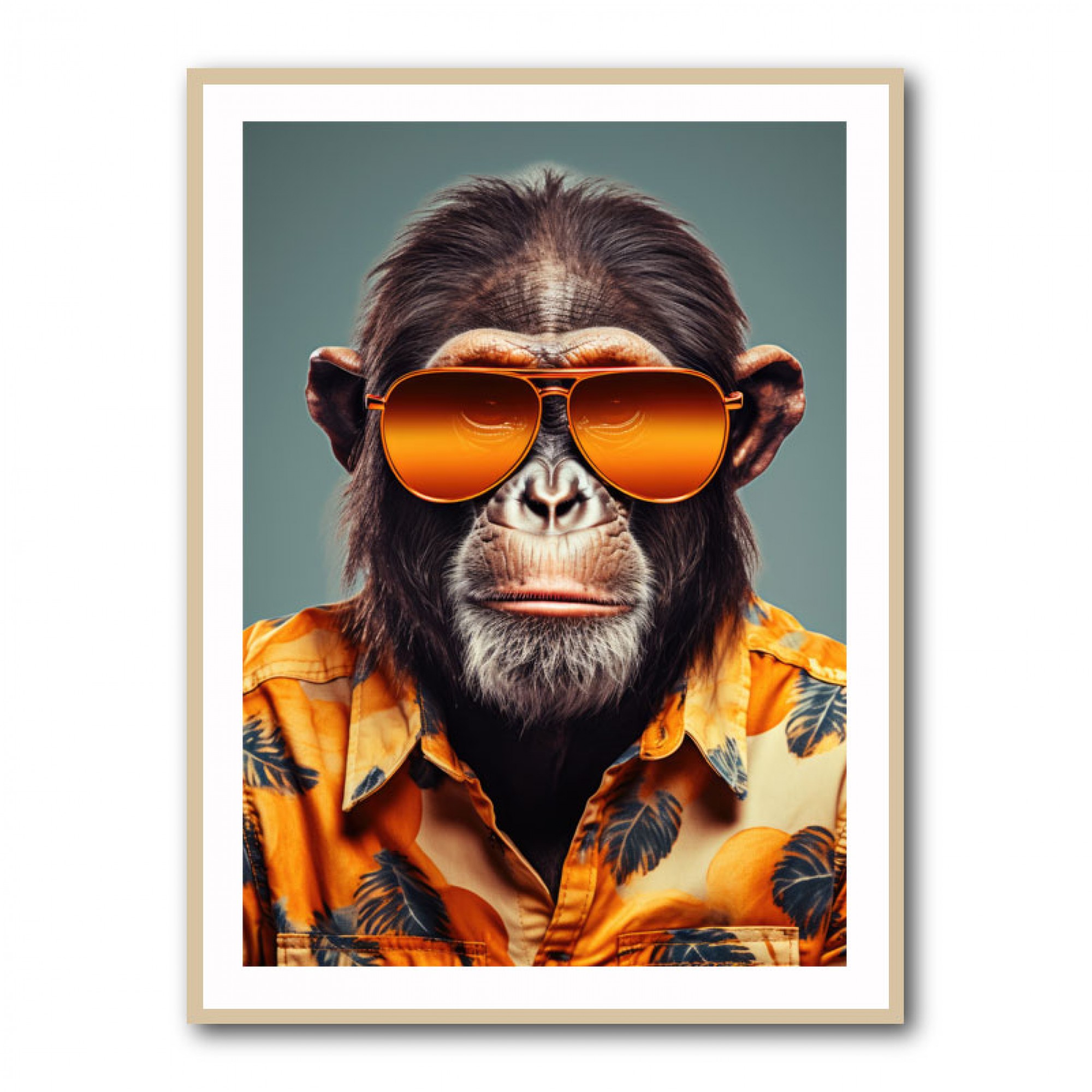 Hawaiian Chimp Wall Art