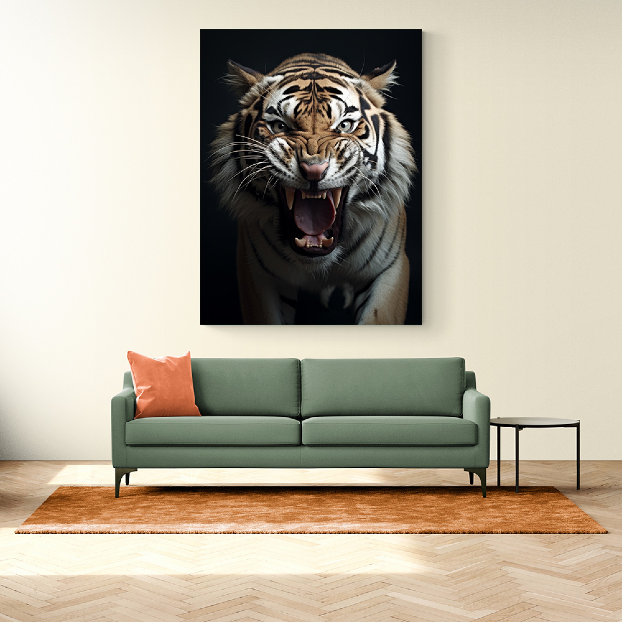 Angry Tiger Wall Art