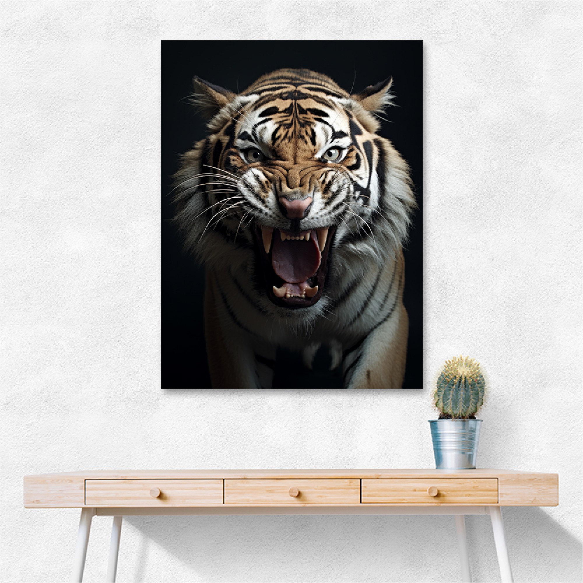 Angry Tiger Wall Art