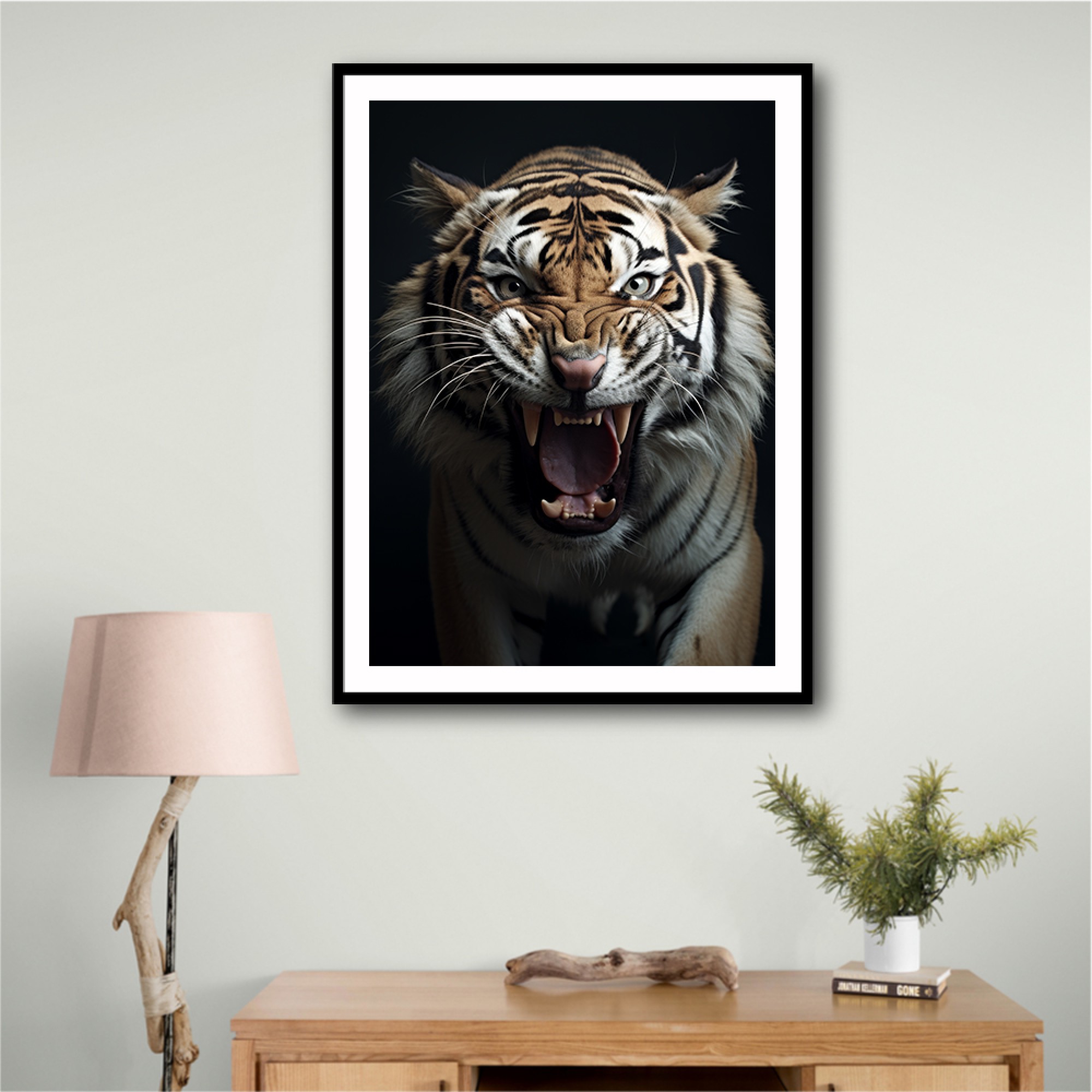 Angry Tiger Wall Art
