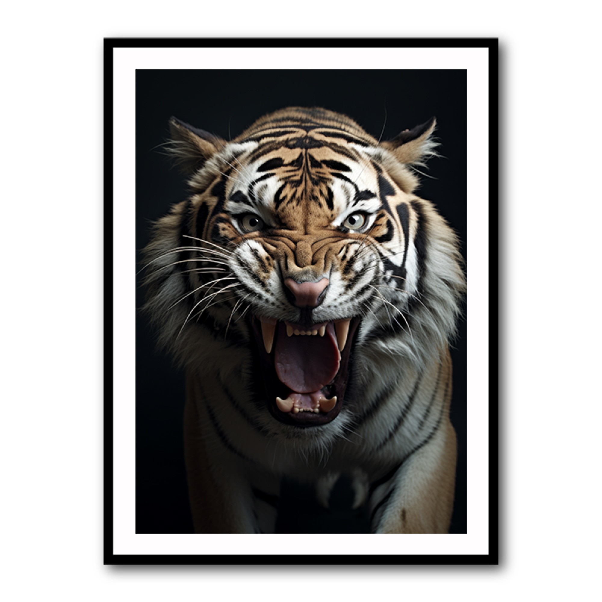 Angry Tiger Wall Art