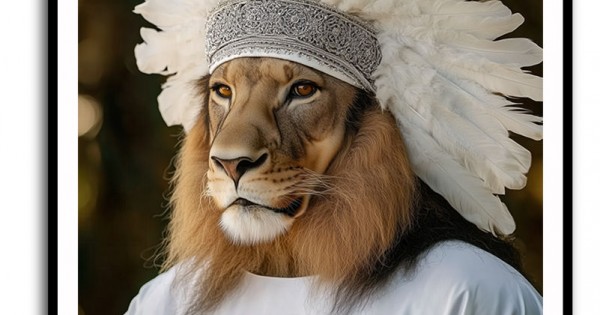 Lion Feathers Wall Art