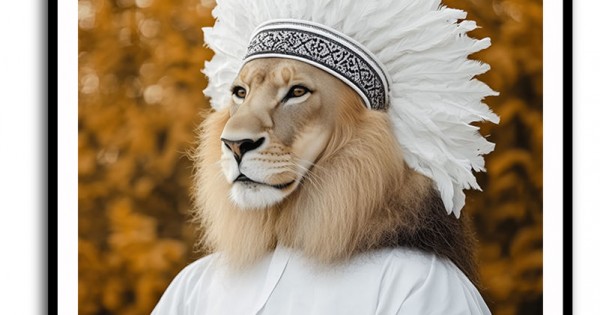 Lion Feathers 2 Wall Art