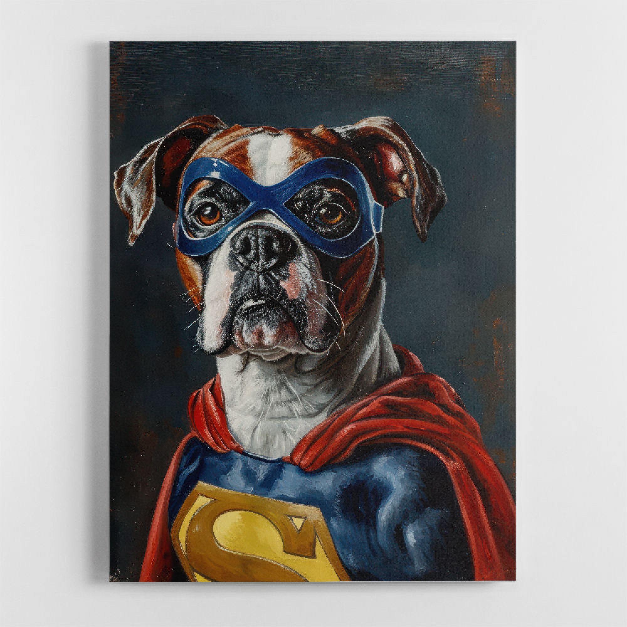 Boxer Dog Superhero 2 Wall Art