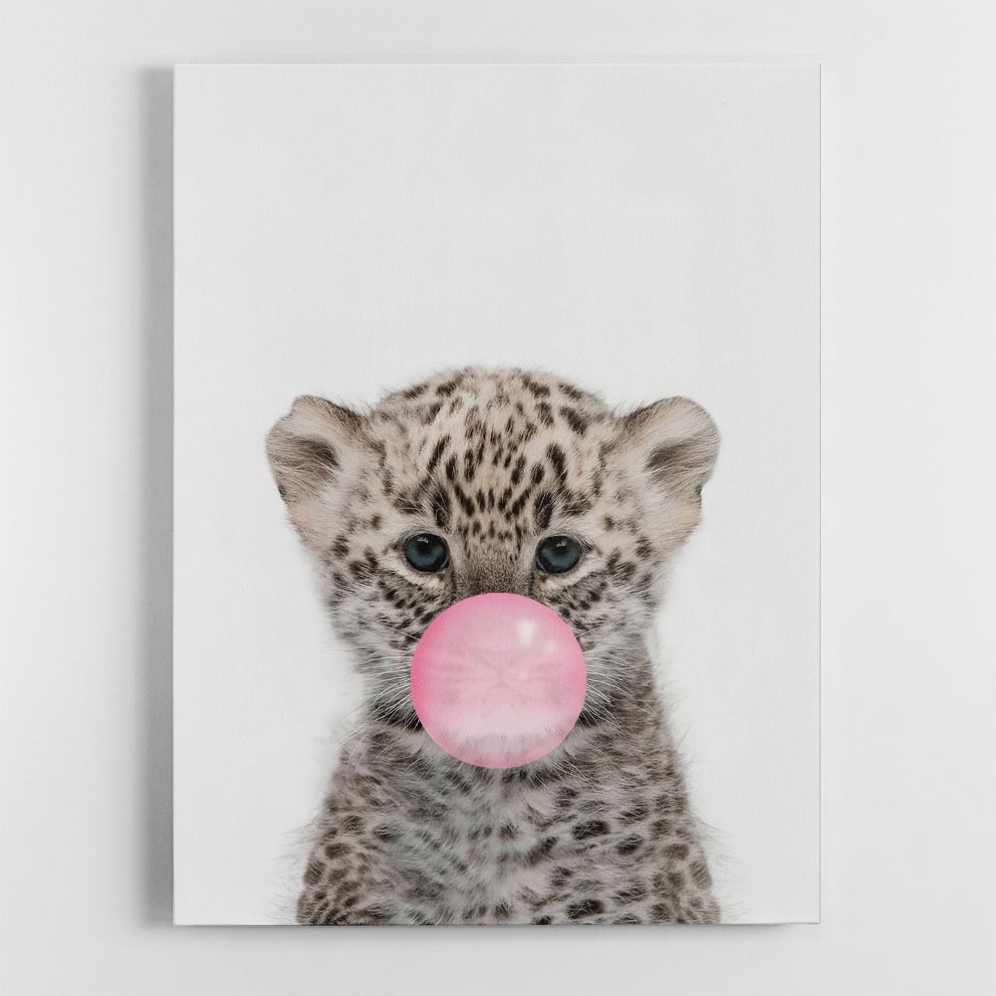 Leopard Bubble Gum Wall Art