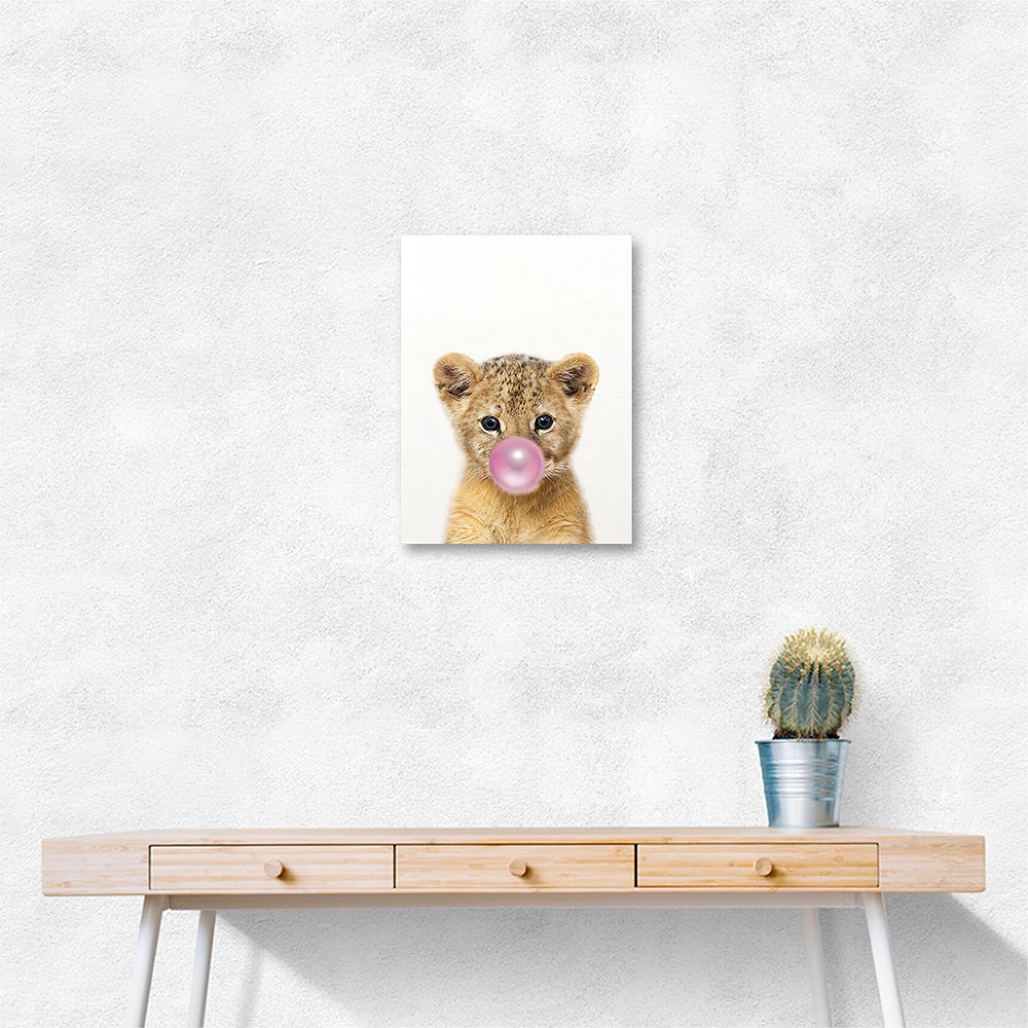 Lion Bubble Gum Wall Art