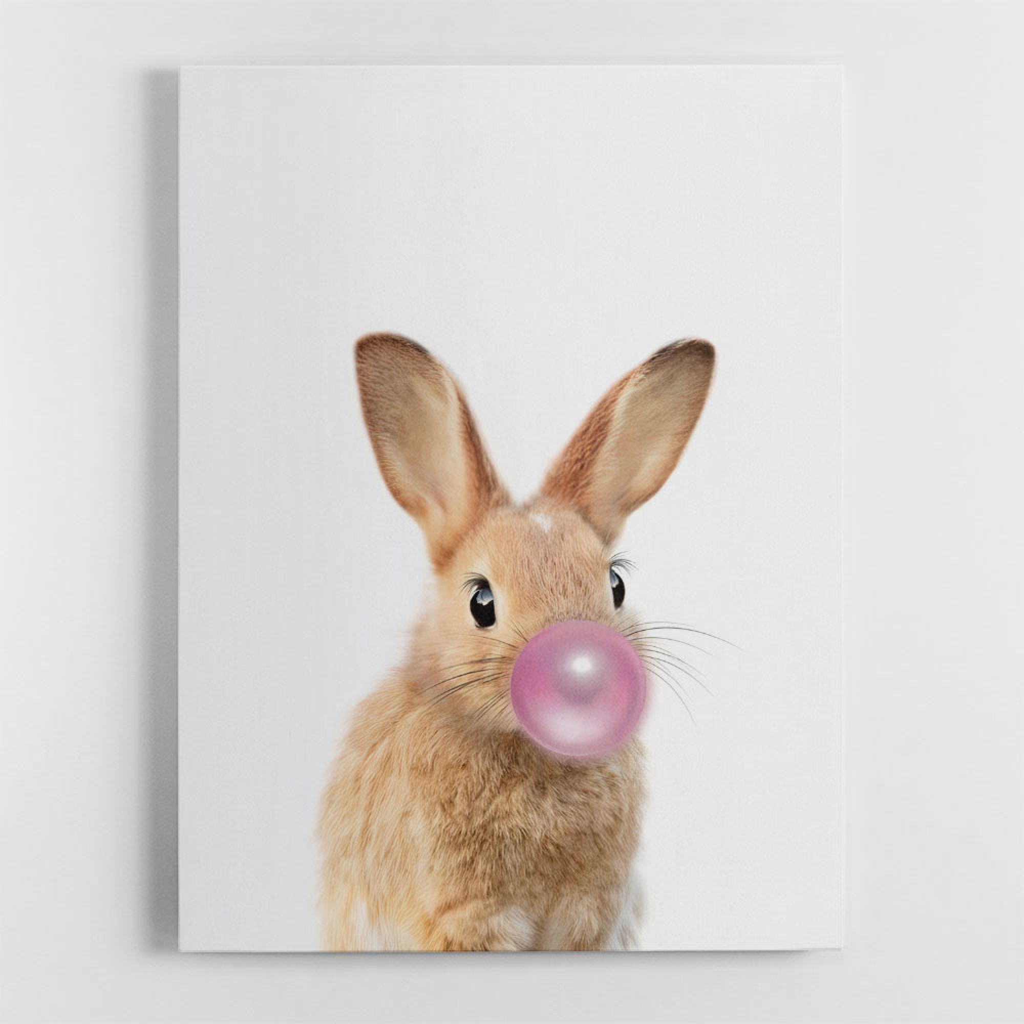 Bunny Bubble Gum Wall Art