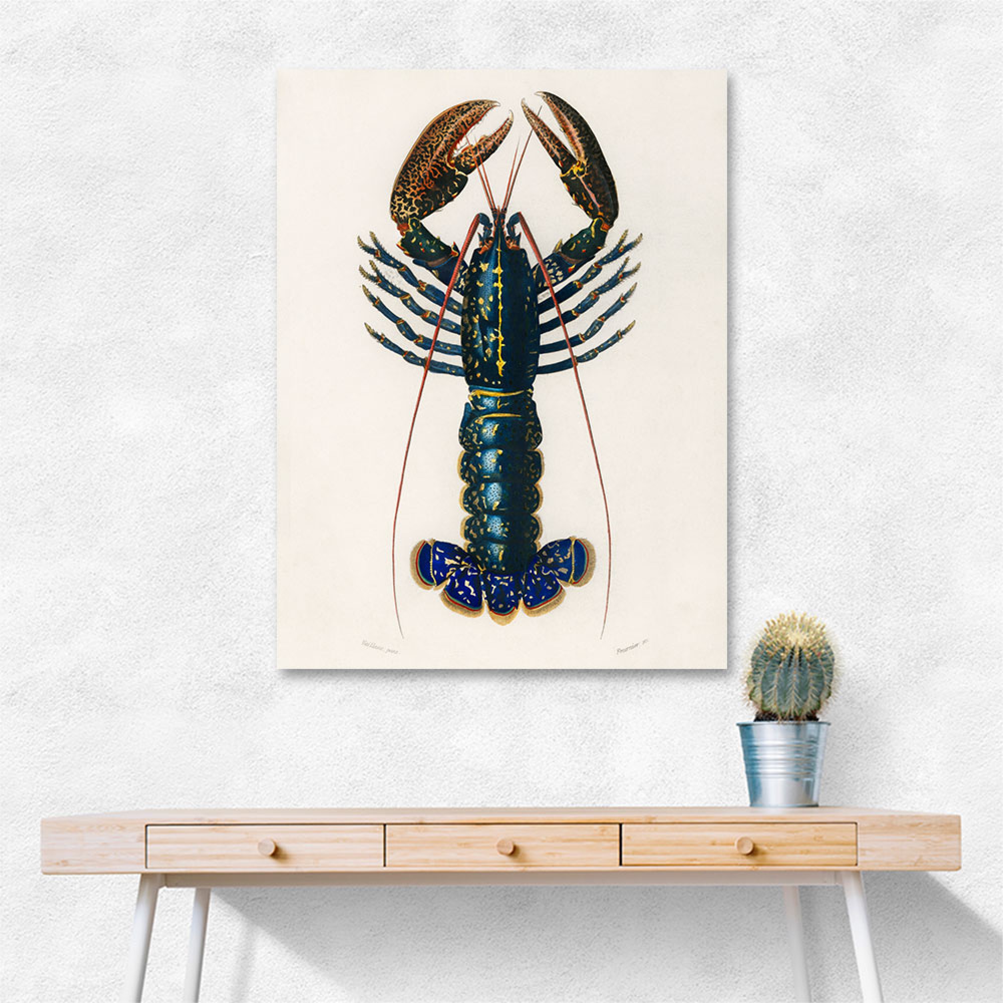 Crimson Crawfish Wall Art