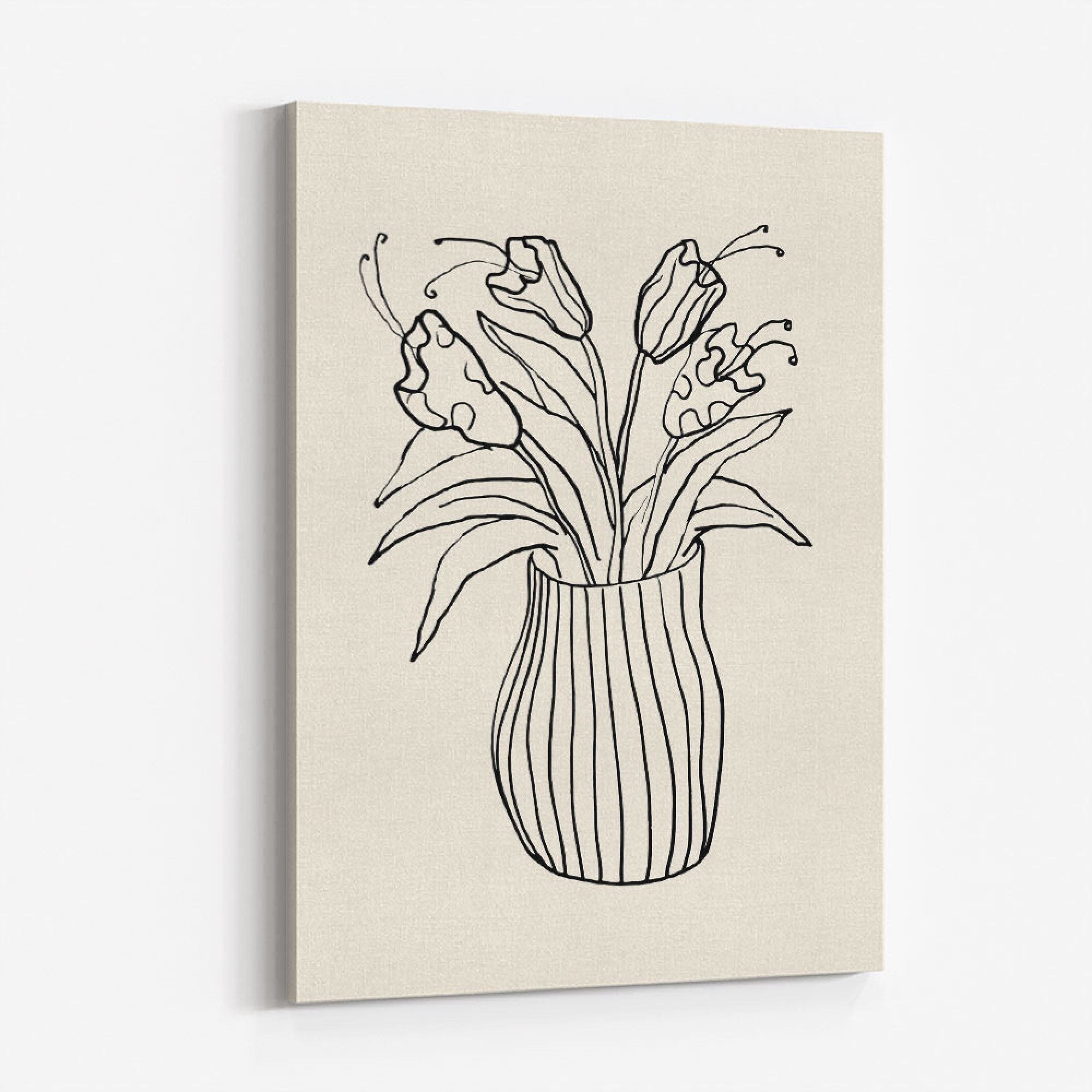 Vase Sketch Wall Art