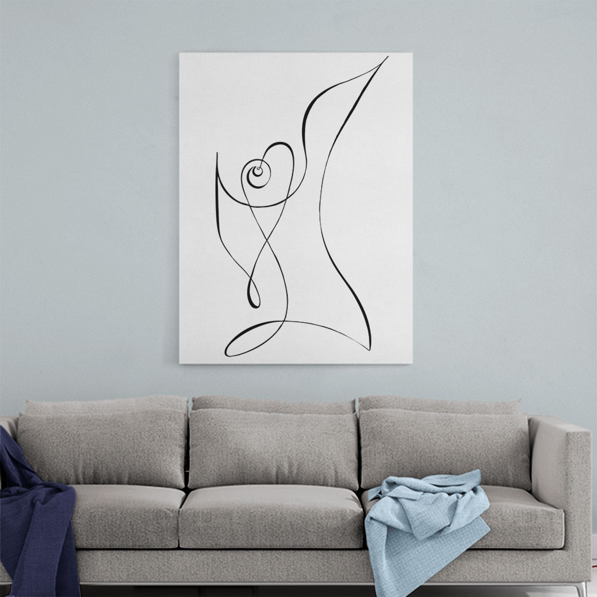 Heart Line Art