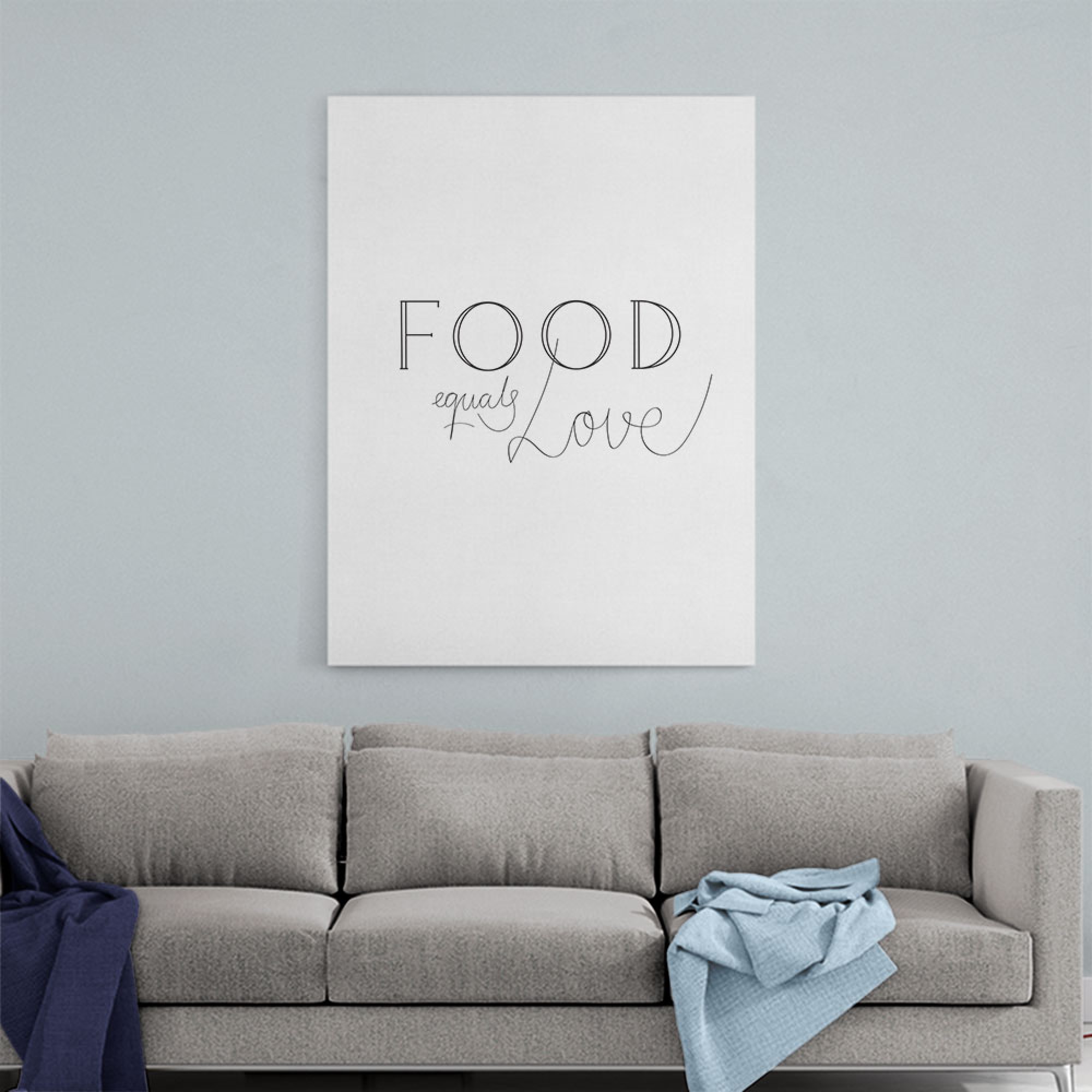 Food Equals Love Wall Art
