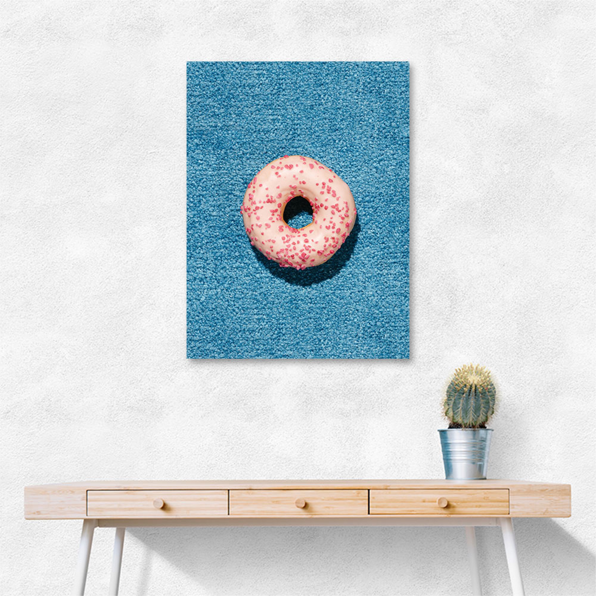 Blue Doughnut Wall Art
