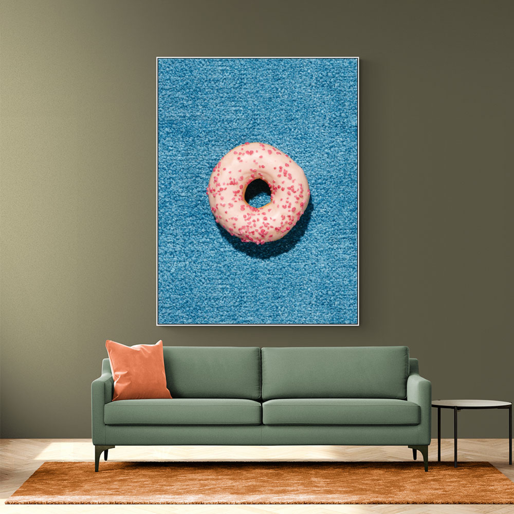 Blue Doughnut Wall Art