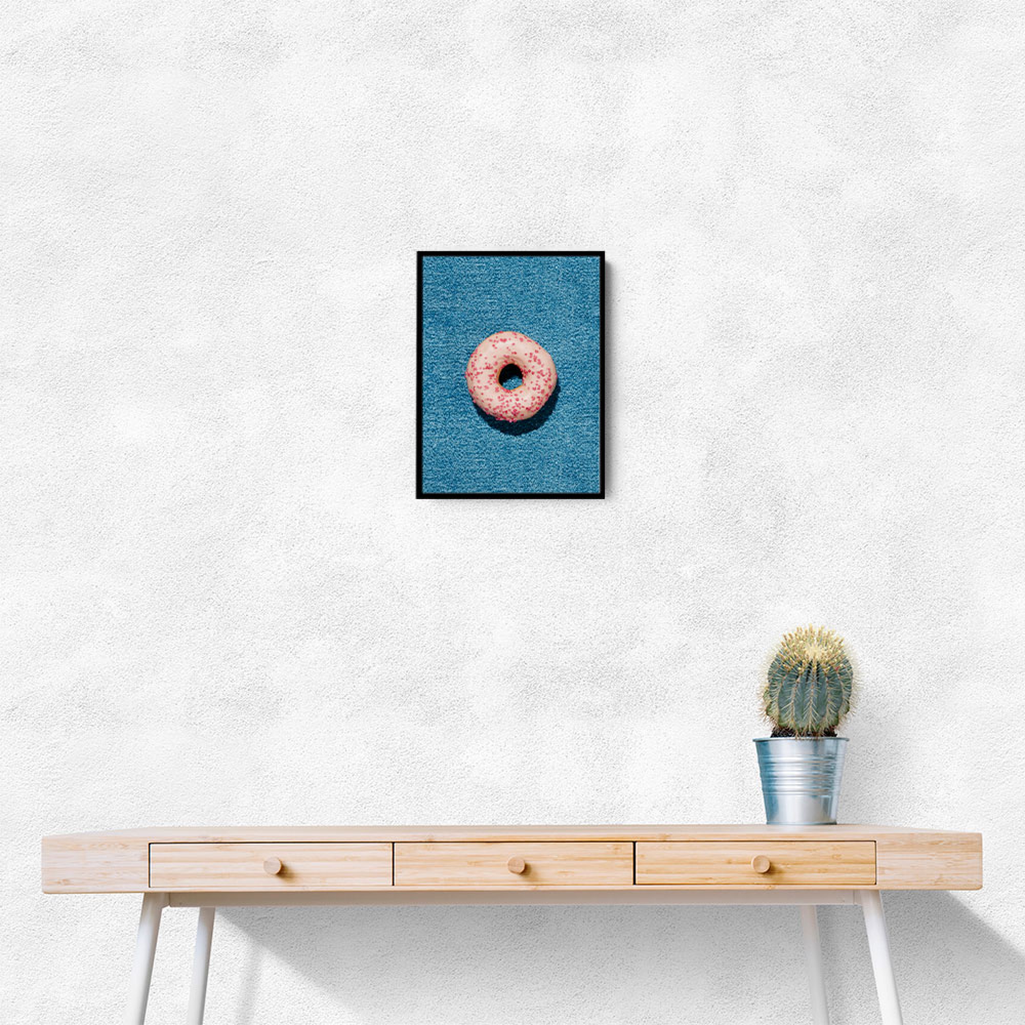 Blue Doughnut Wall Art