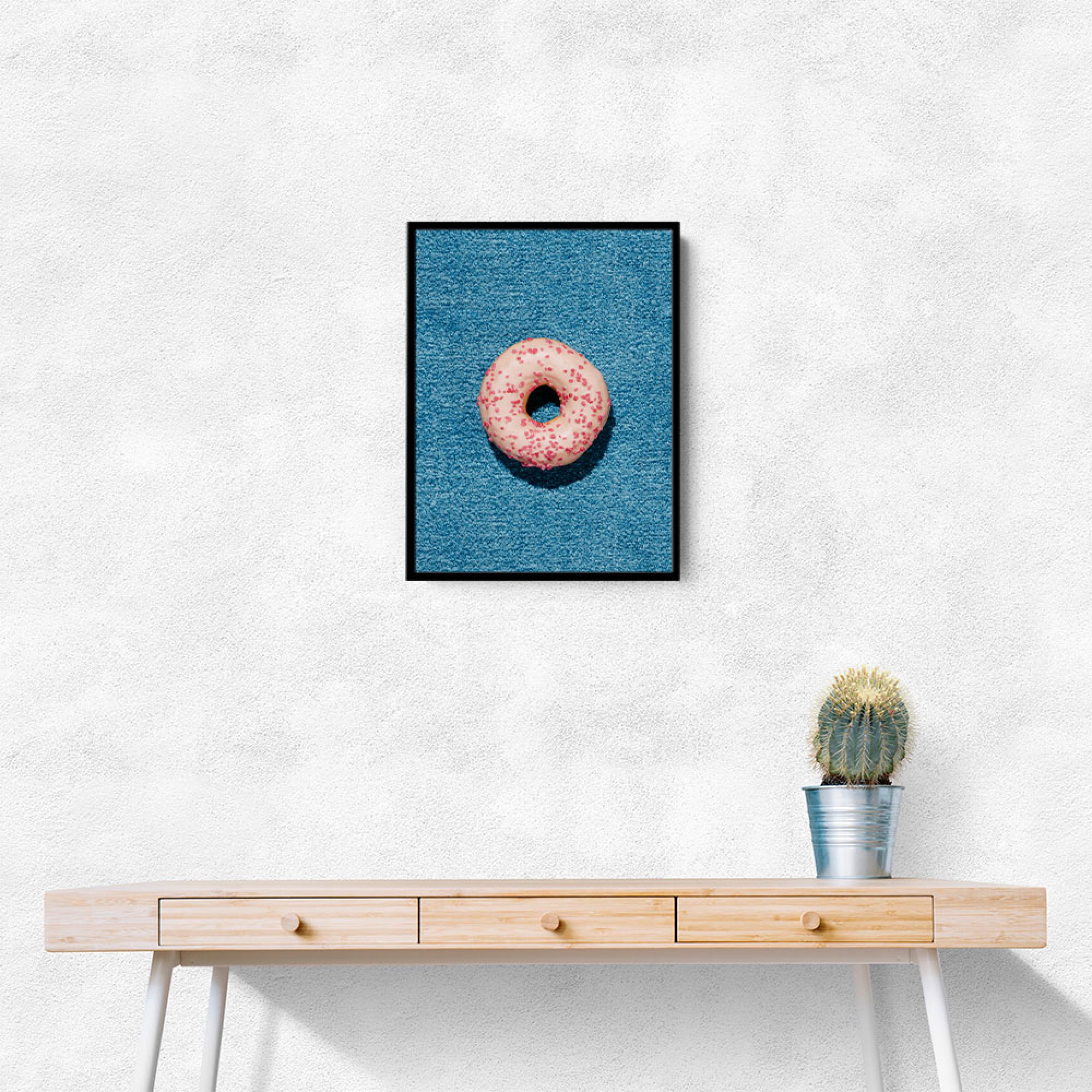 Blue Doughnut Wall Art