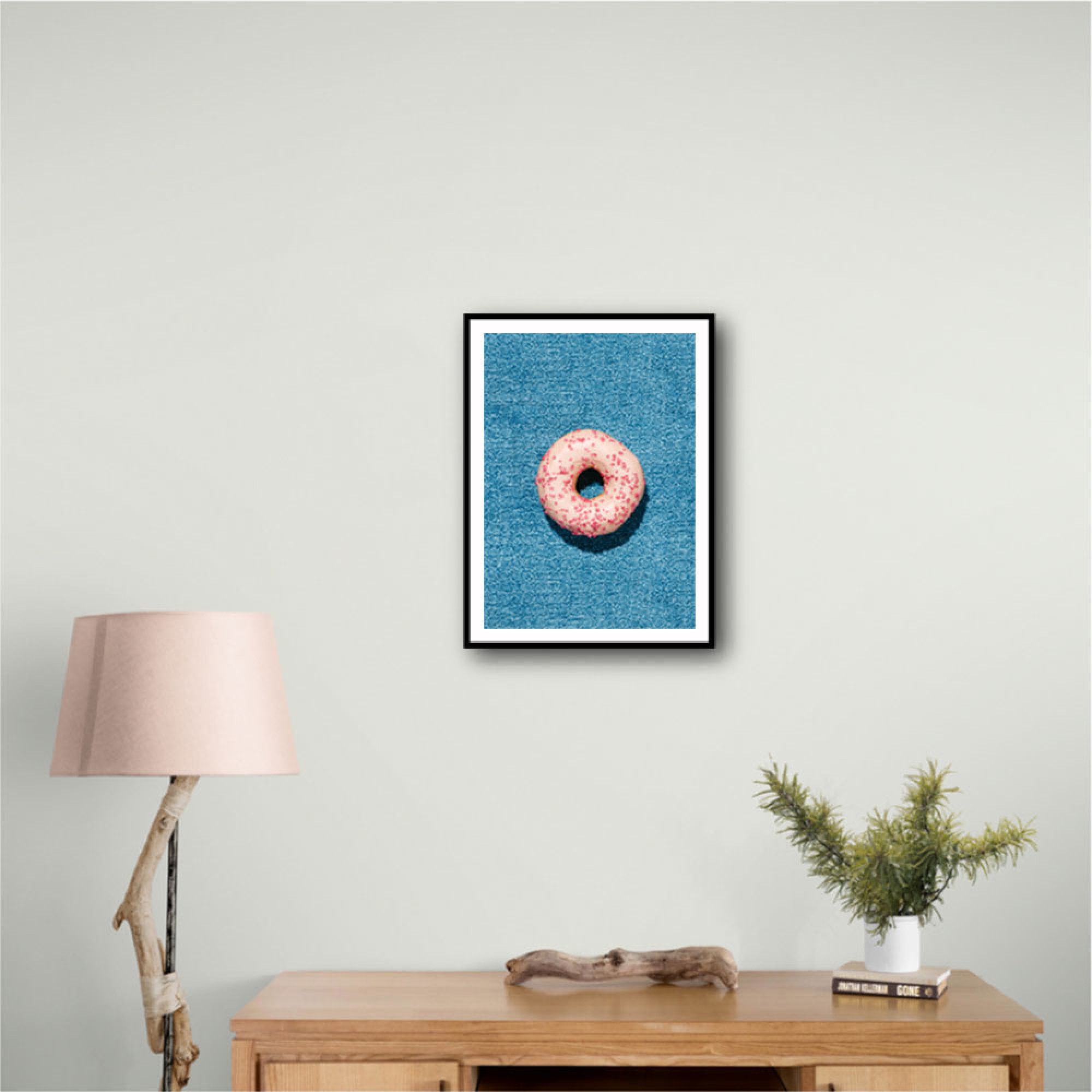 Blue Doughnut Wall Art