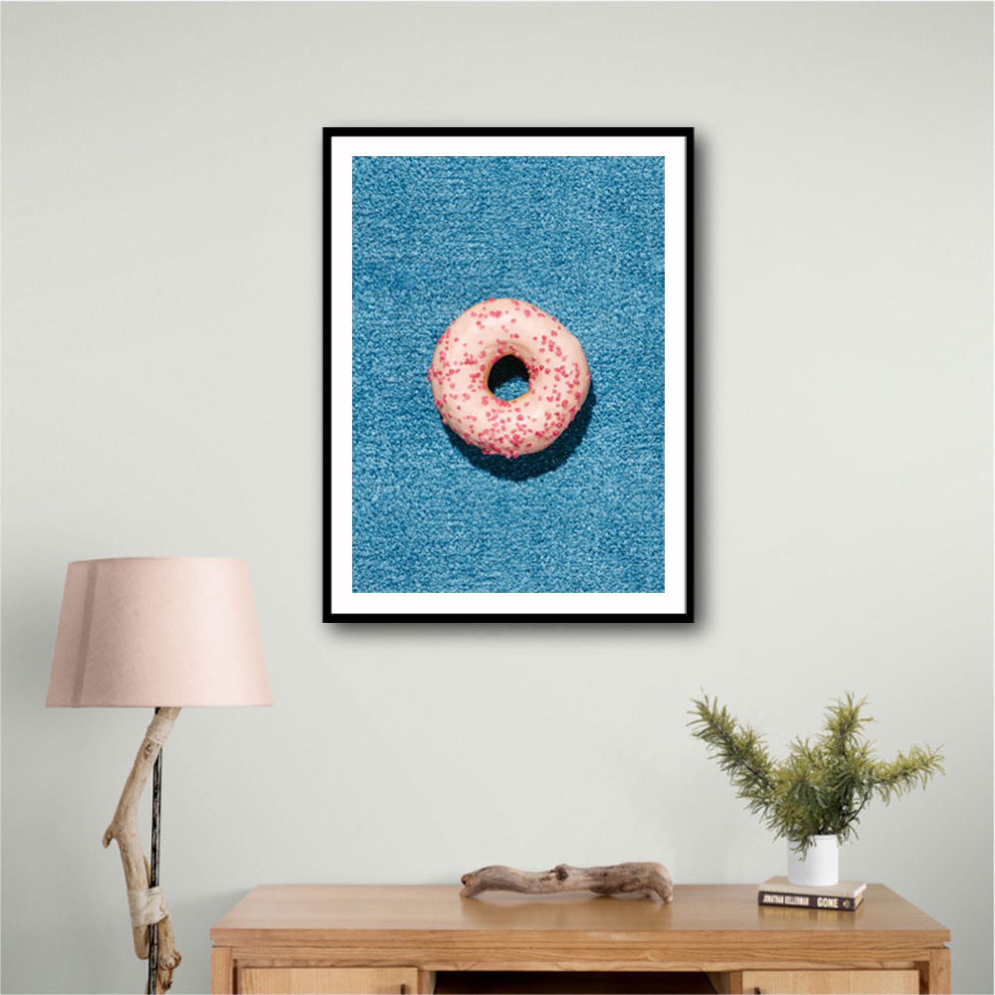 Blue Doughnut Wall Art